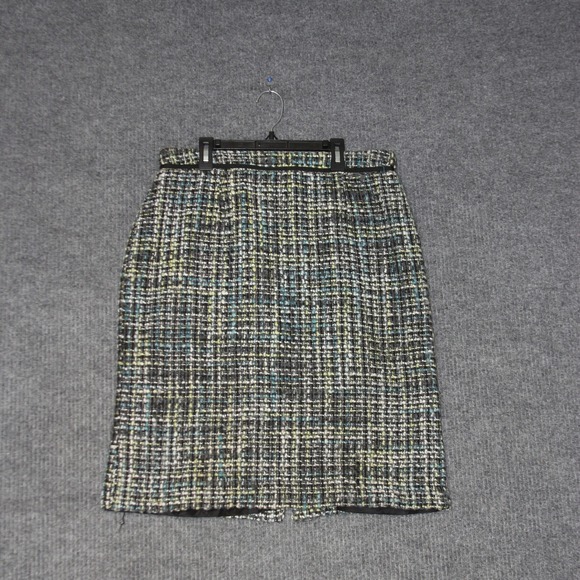 Sandro | Skirts | Sandro Tweed Pencil Skirt Womens 2 Multicolor Plaid ...